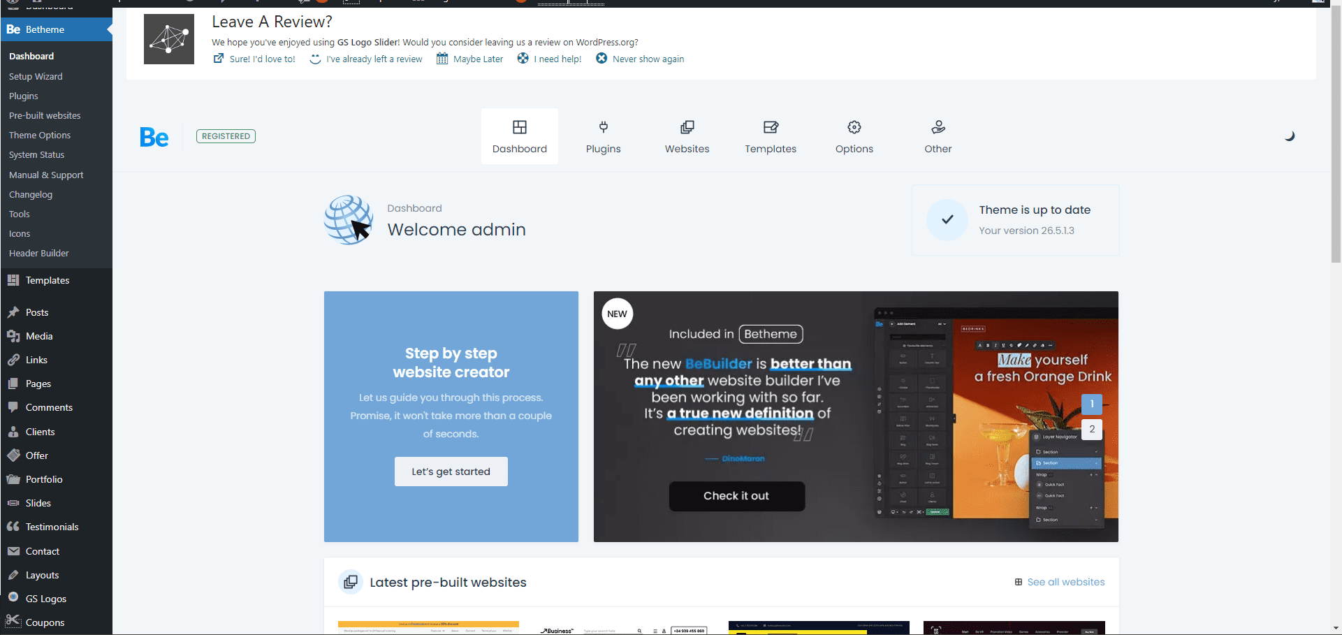 New BeTheme Dashboard: All the Features You Need to Know About! - BeTheme