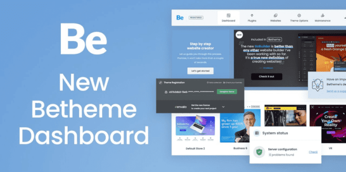 New BeTheme Dashboard: All the Features You Need to Know About! - BeTheme