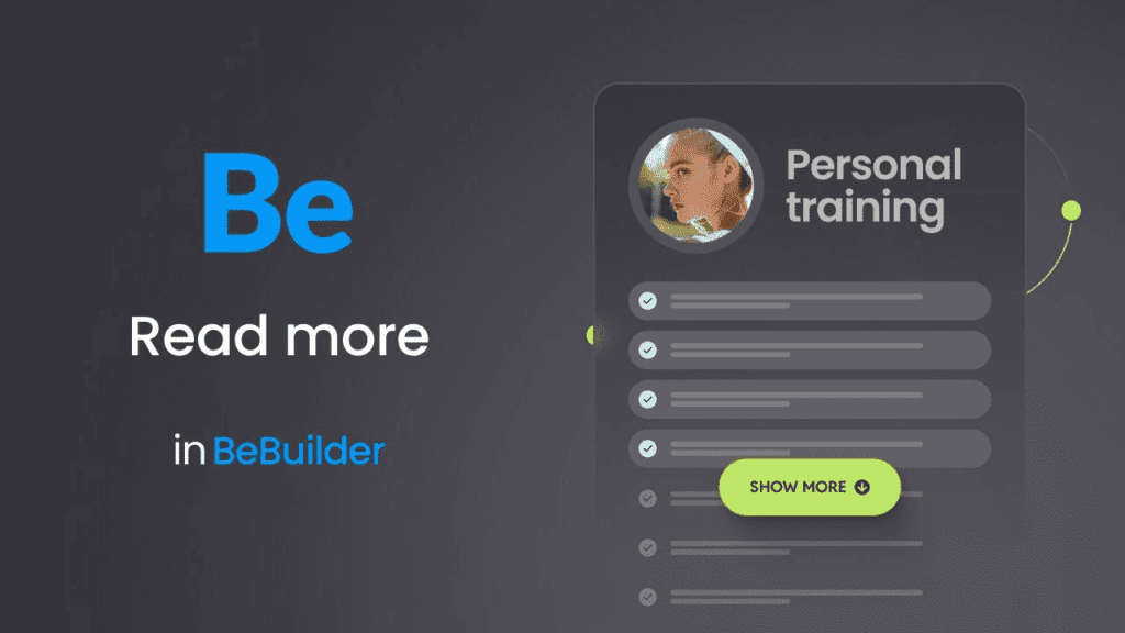 Read More button in Bebuilder - BeTheme